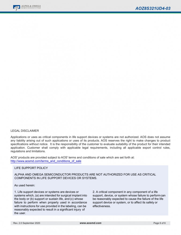AOZ8S321UD4-03 datasheet page 6