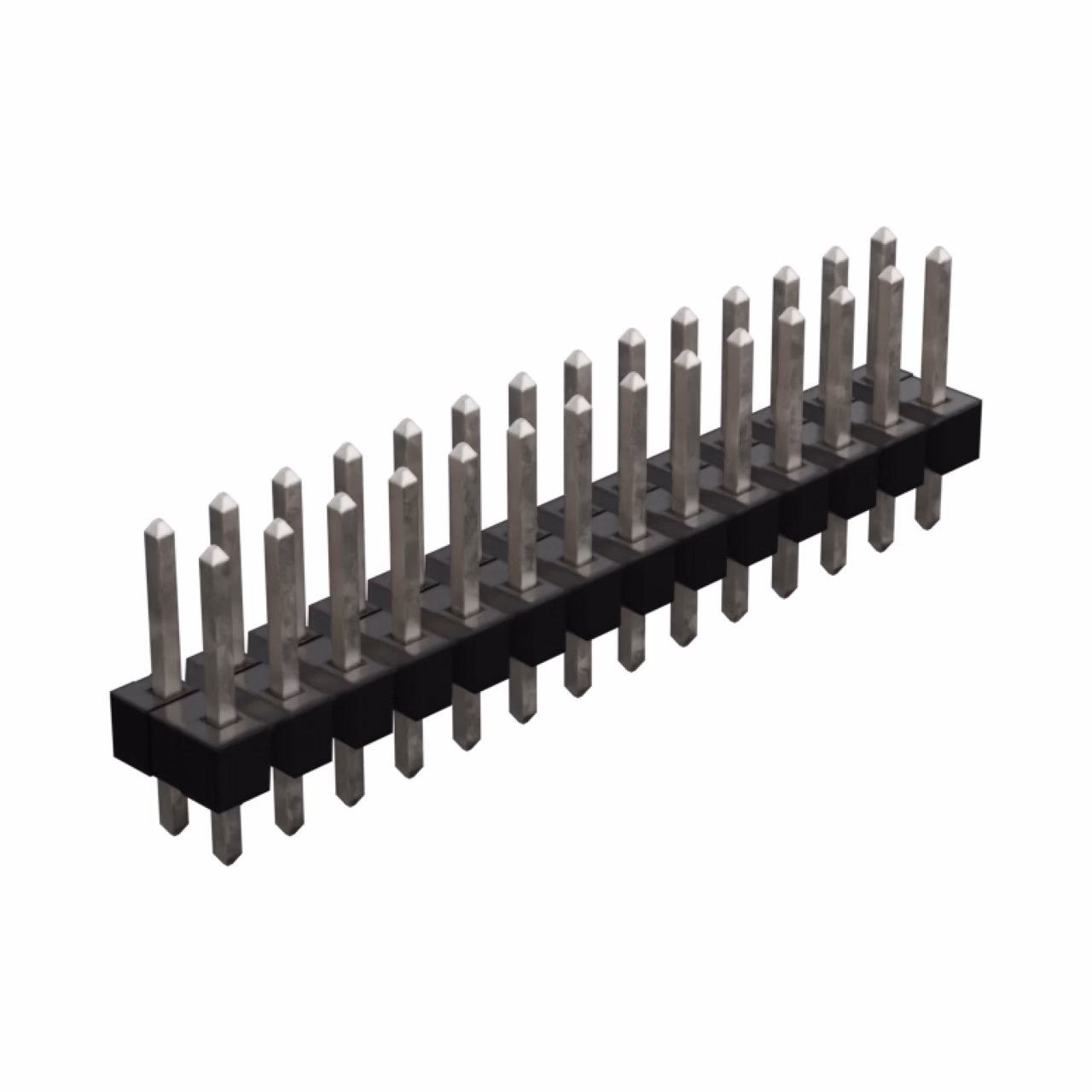 C-Grid Header, 2.54mm Pitch, Through Hole, Dual Row, Vertical, 28 Circuits, 2.54µm Tin (Sn) Plating, Tray Packaging, Lead-Free for sale