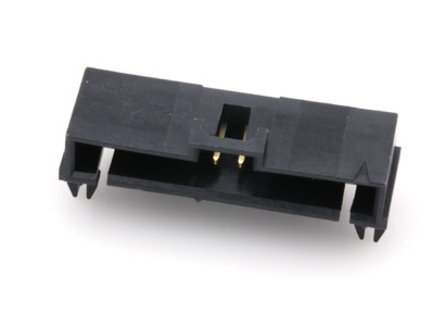 2.54mm Pitch SL Header, Single Row, Right Angle, 3.05mm Pocket, Shrouded, with Beveled Plastic Peg, 14 Circuits, Tin (Sn) Plating