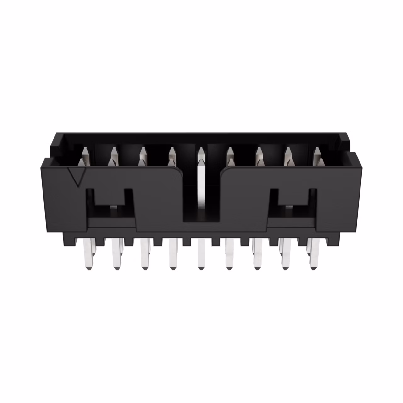 2.00mm Pitch, Milli-Grid PCB Header, Dual Row, Vertical, Through Hole, Shrouded, 18 Circuits, Matte Tin (Sn) Plating, 2.50mm Tail Length, Dual Side Slots, Dual Friction Locks, Center Polarization, Tube for sale