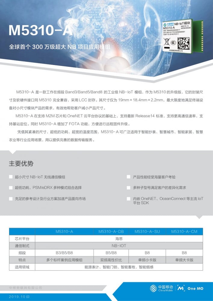 M5310A-MCM technical document page 1