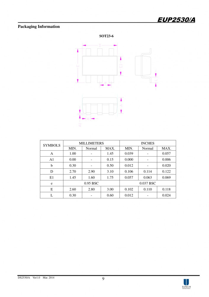 EUP2530VIR1 datasheet page 9