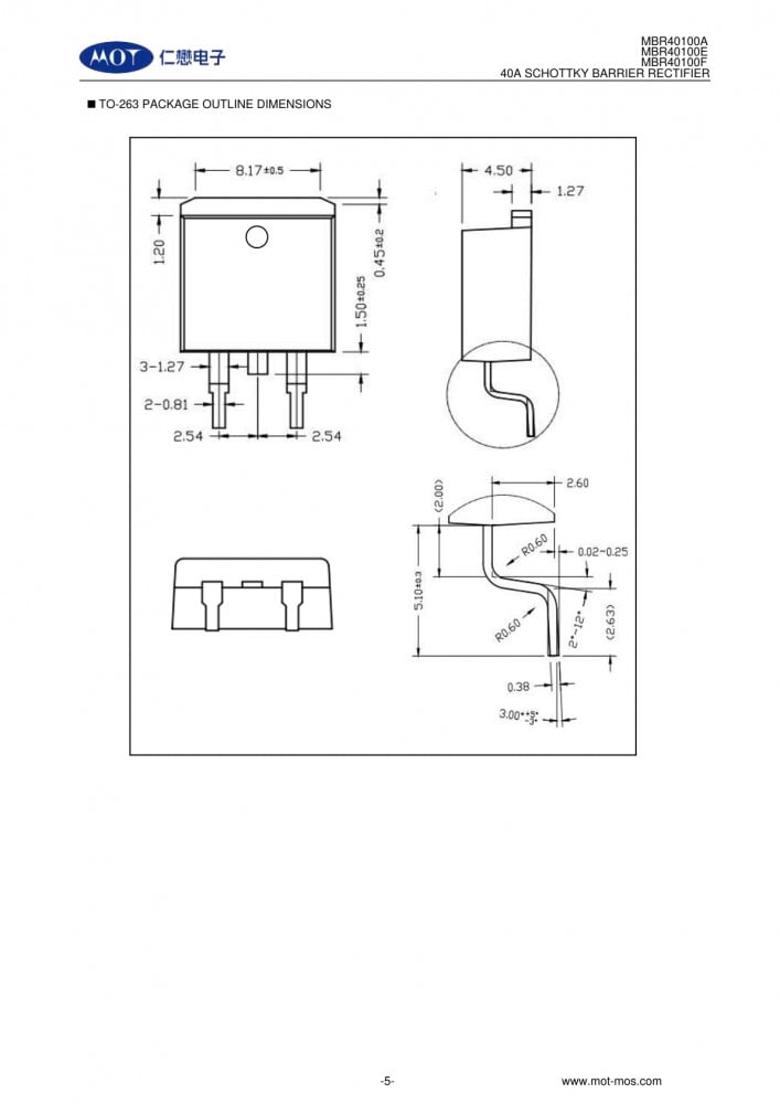 MBR40100F datasheet page 5