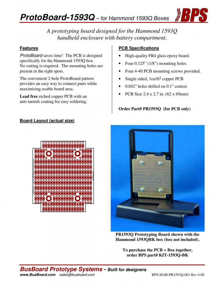 PR1593Q technical document image, page 1