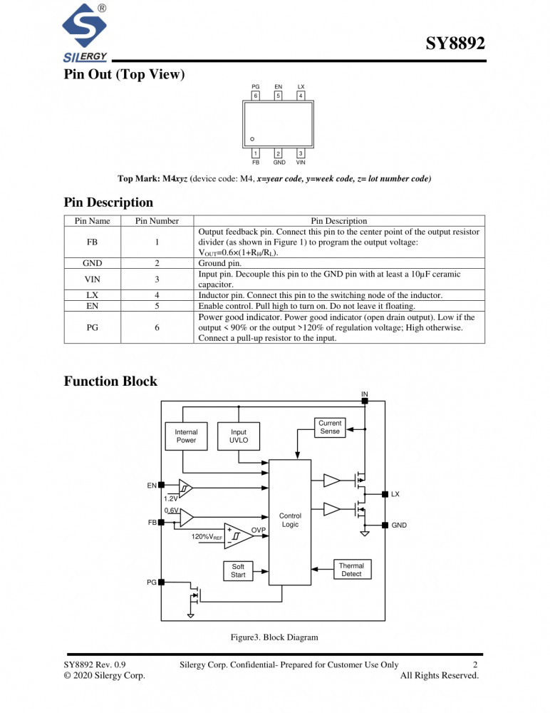 SY8892ARC datasheet page 2