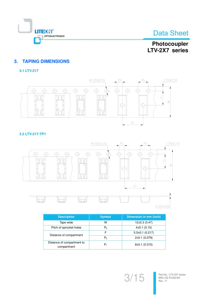 LITEON LTV-2X7 datasheet page 4
