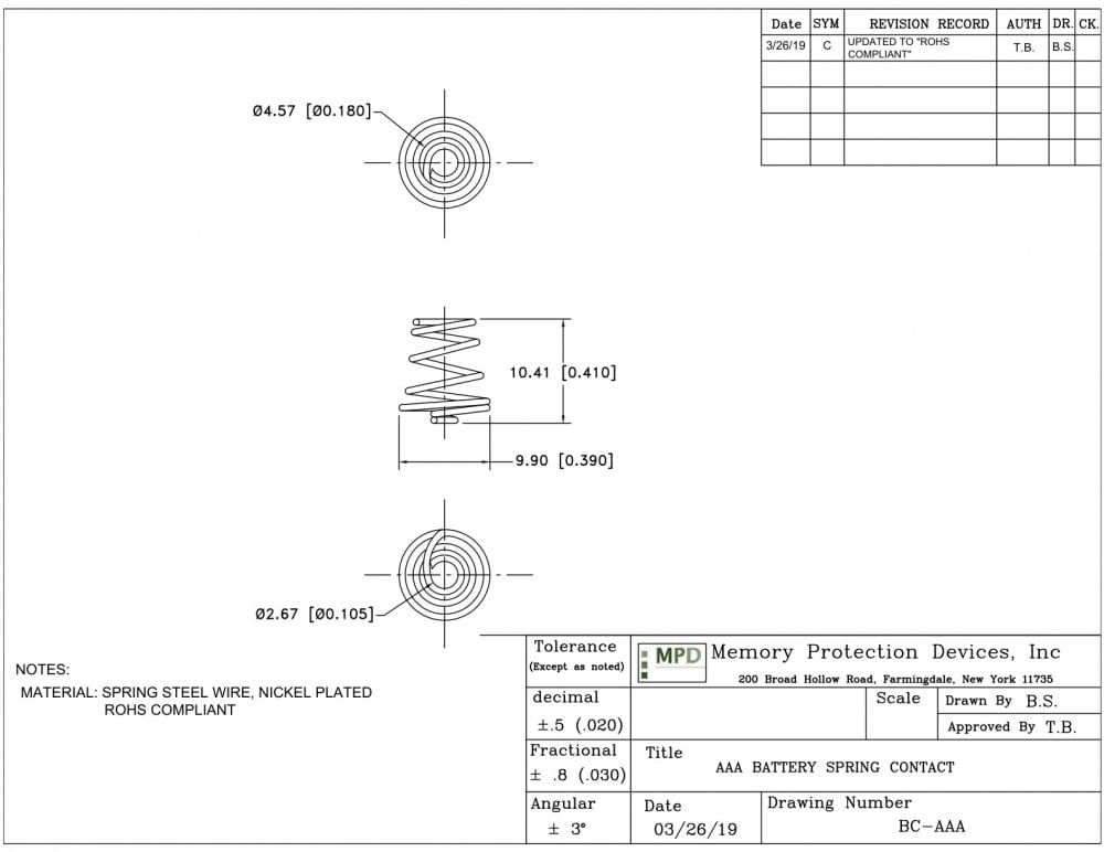 MPD BCAAA technical document page