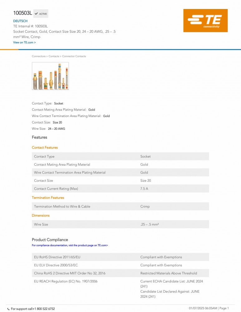 650150-000 technical document page 1