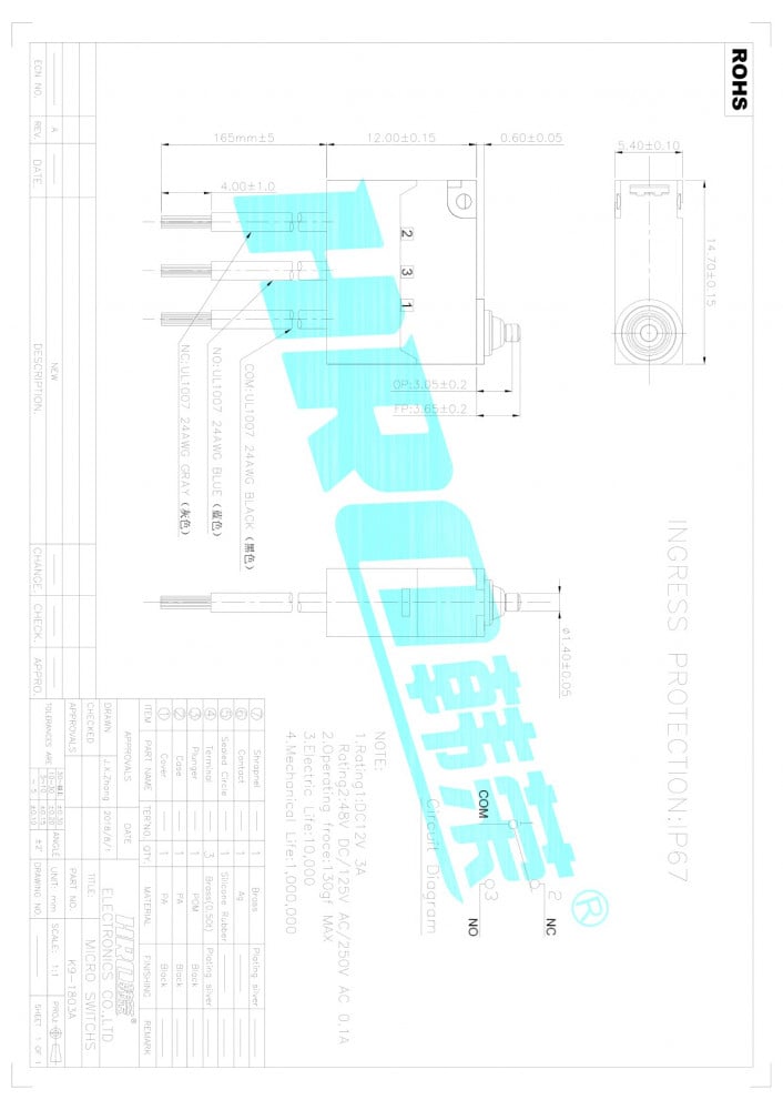 K9-1803A technical document page