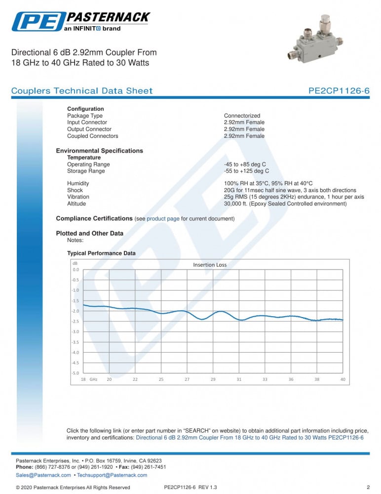 PE2CP1126-6 technical datasheet page 2