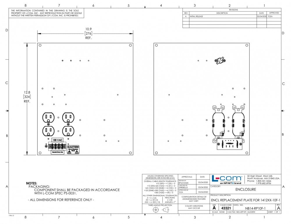 NB14-RP10F-1 technical document page