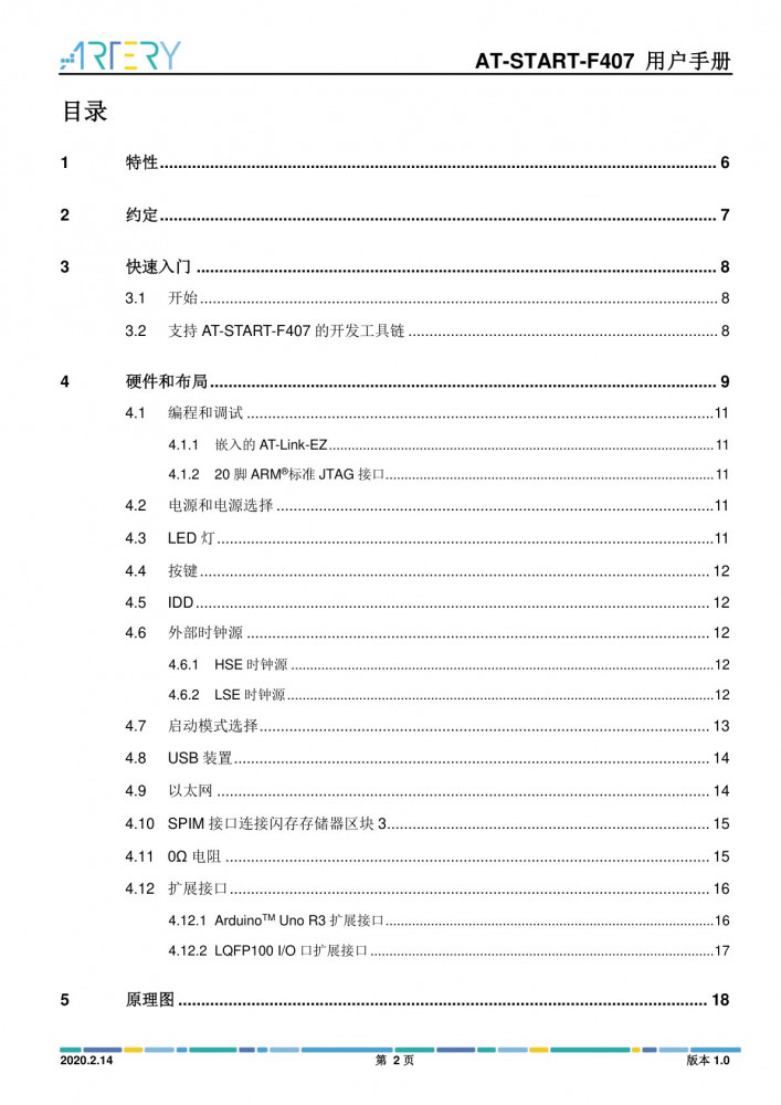 AT-START-F407 documentation page 2