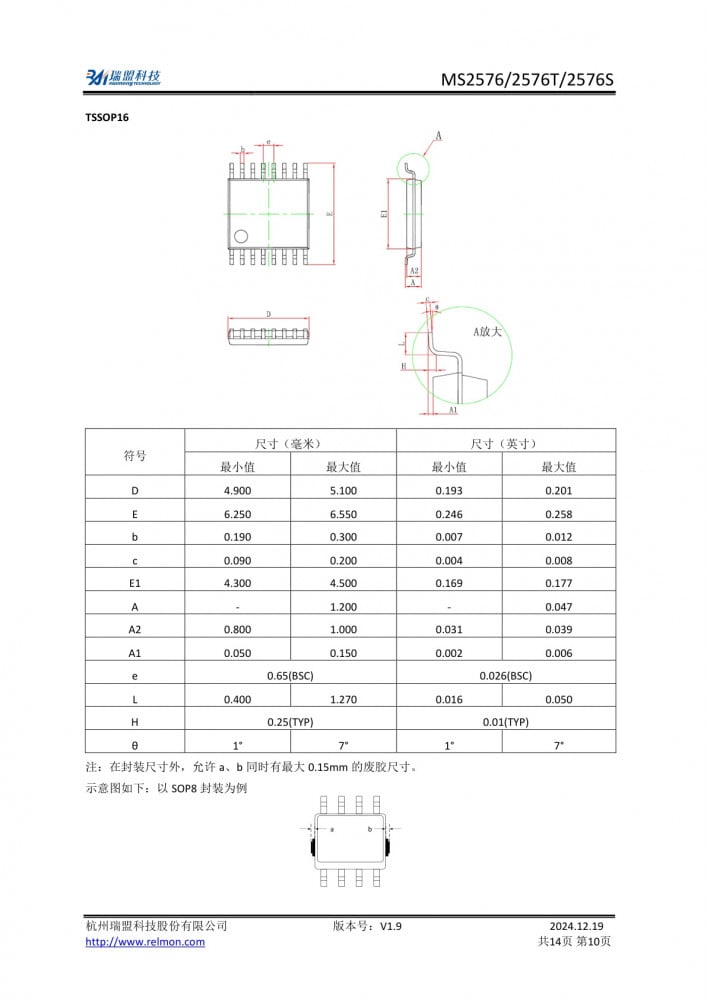 MS2576 datasheet page 10