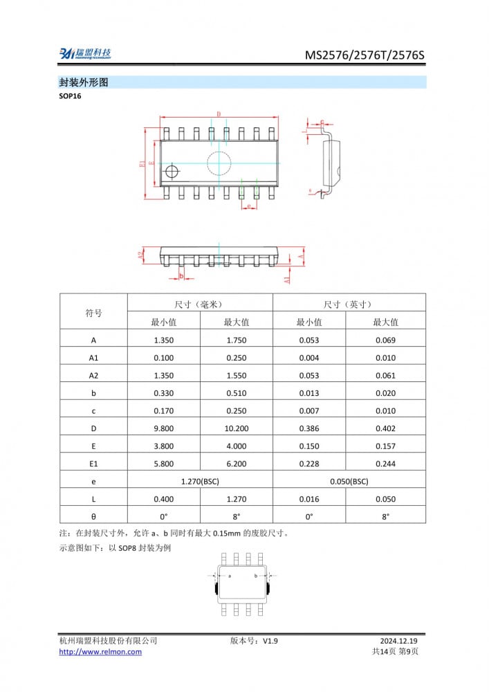 MS2576 datasheet page 9