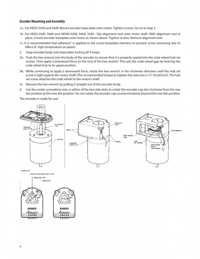 HEDS-5540 datasheet page 9