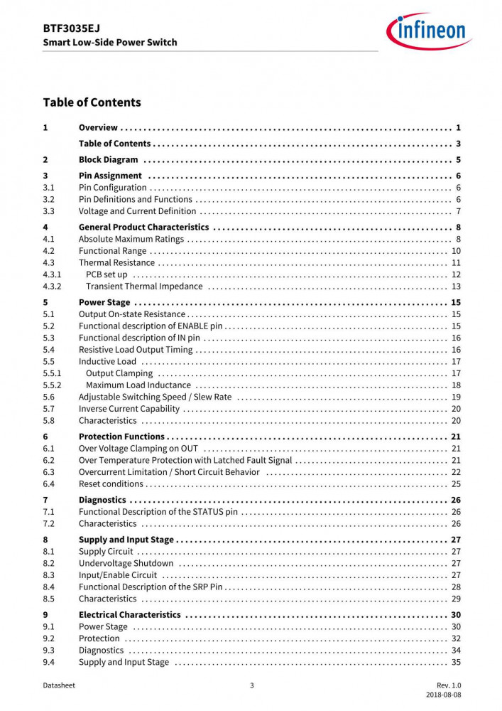 BTF3035EJ datasheet page 3