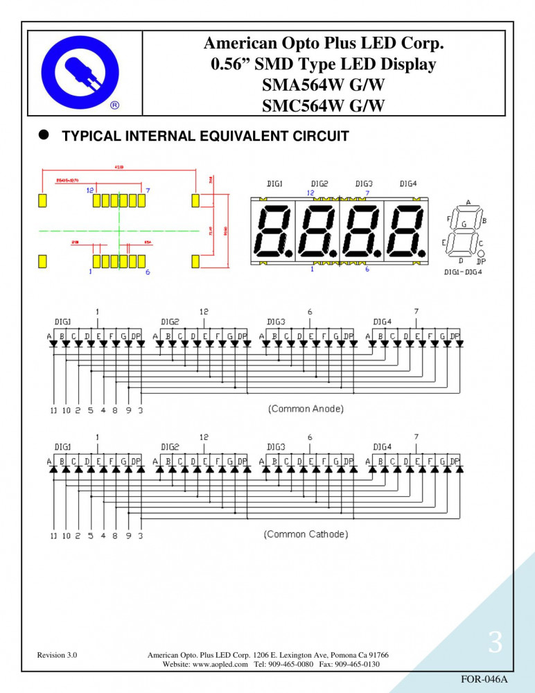 SMA564W datasheet page 3