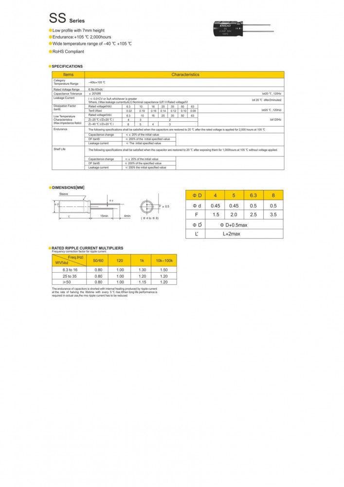 ECSS0305330M6R3P00 datasheet page 2
