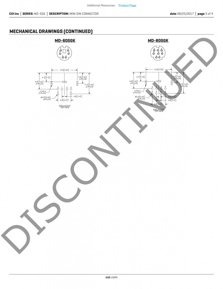 CUI MD-30SGK datasheet page 3