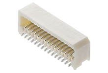 SlimStack Board-to-Board Connector, 0.80mm Pitch, Plug, 5.65mm Mated Height, 26 Circuits, Right-Angle, without Boss
