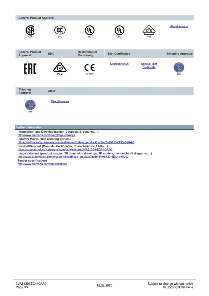 3VA5130-6EC41-0AA0 technical document page 3