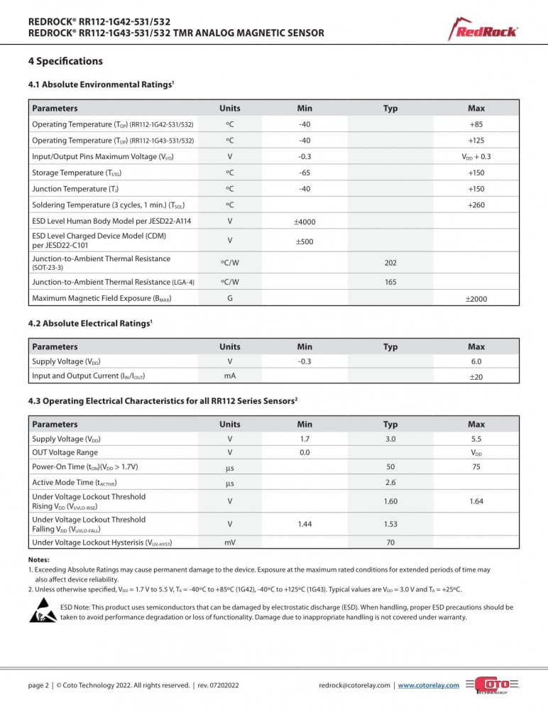 RR112 datasheet page 2