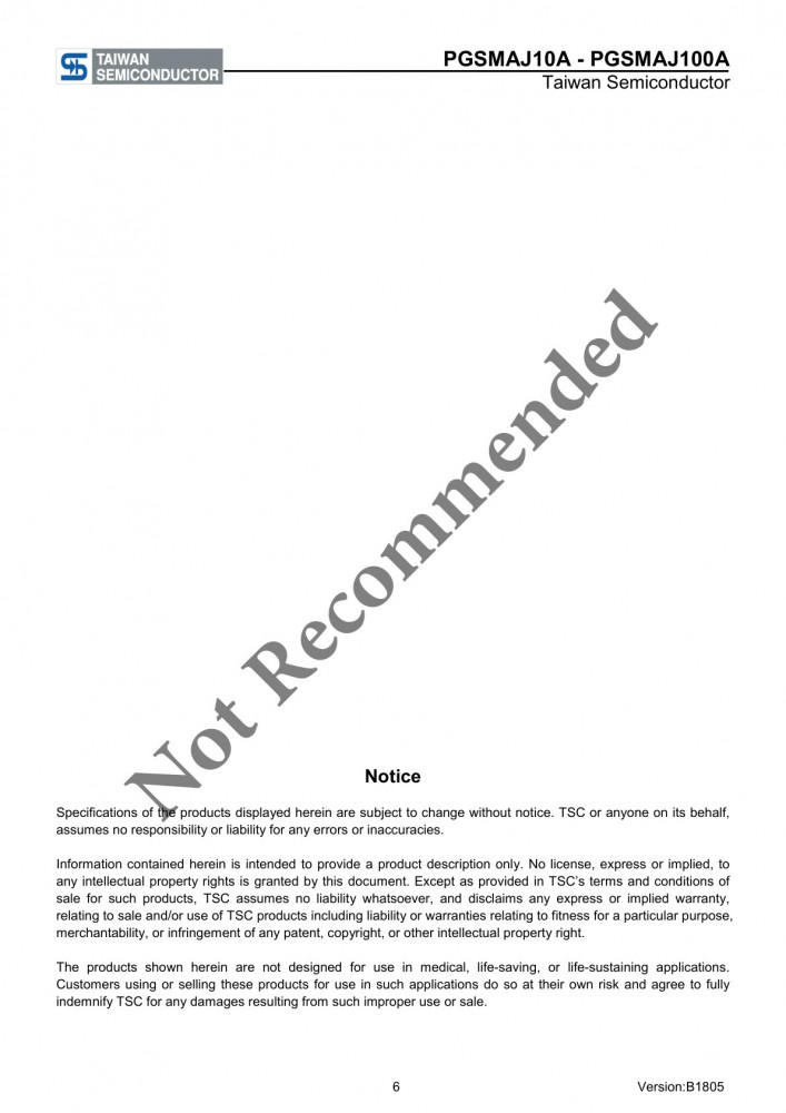 Taiwan Semiconductor SMAJ24A datasheet page 6