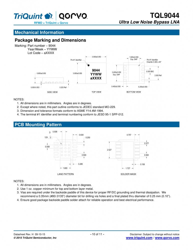 TQL9044 technical document page 10