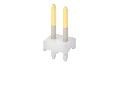 KK 396 Header, Vertical, without Peg, 2 Circuits, 0.38µm Gold (Au) Selective Plating for sale