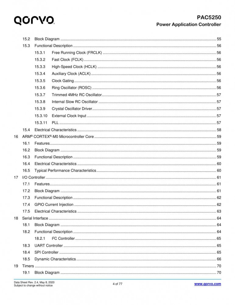 PAC5250QF datasheet page 4