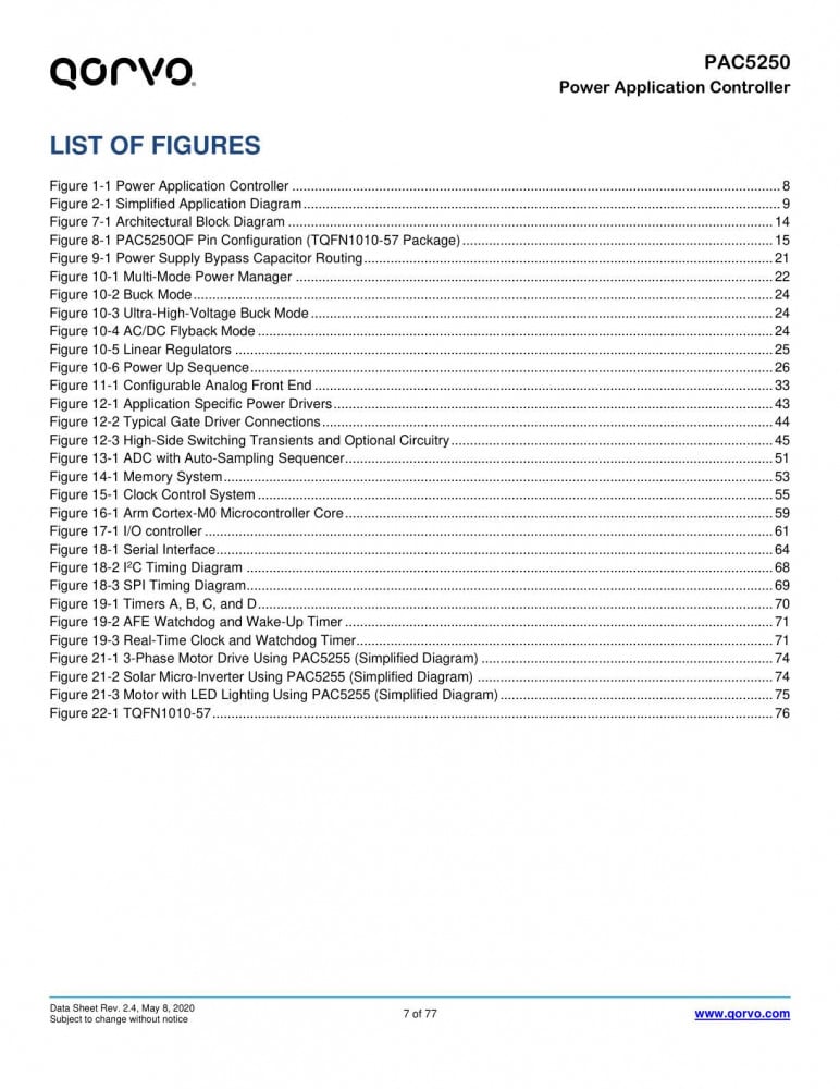 PAC5250QF datasheet page 7