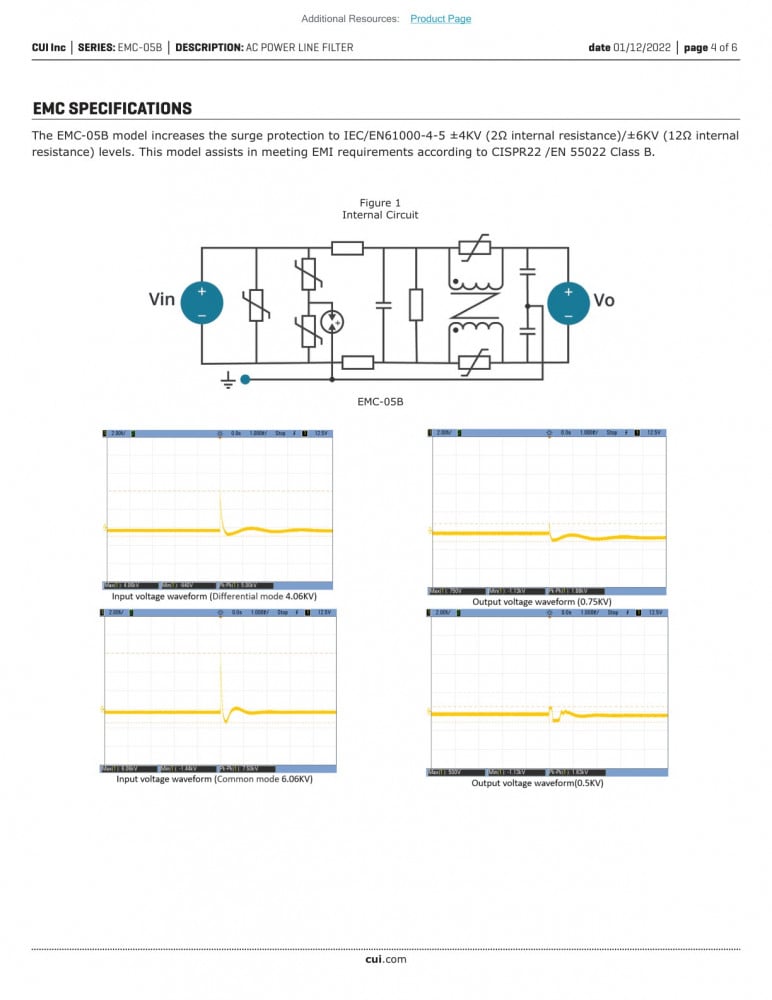 EMC-05B datasheet page 4