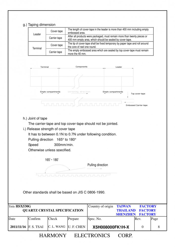 HELE X5H008000FK1H-X specification page 8