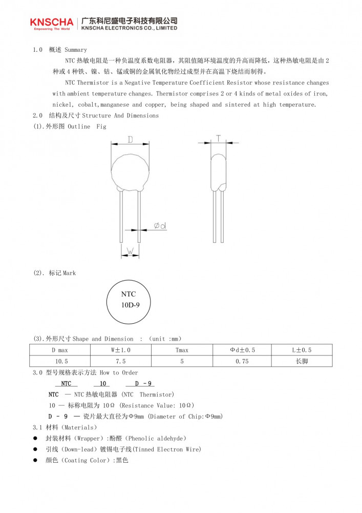 206RV172 specification document page 4