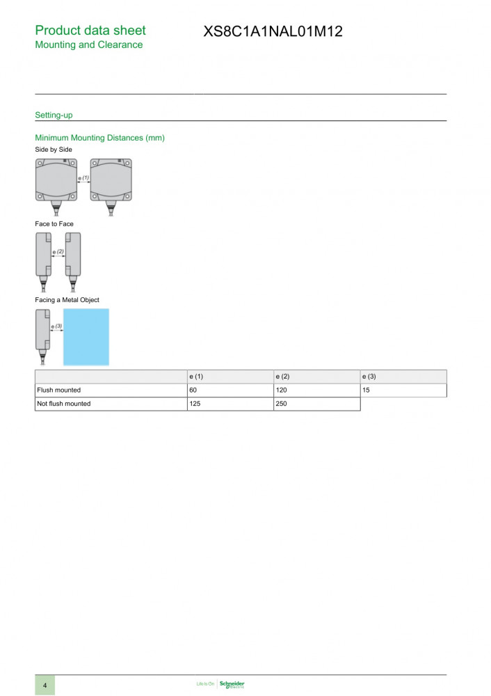 XS8C1A1NAL01M12 technical document page 4