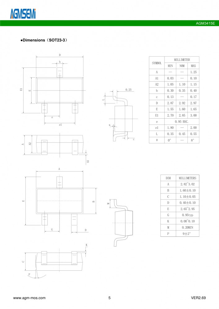 AGM3415E datasheet page 5