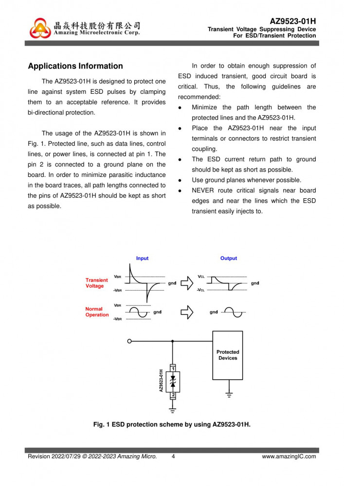 AZ9523-01H datasheet page 4