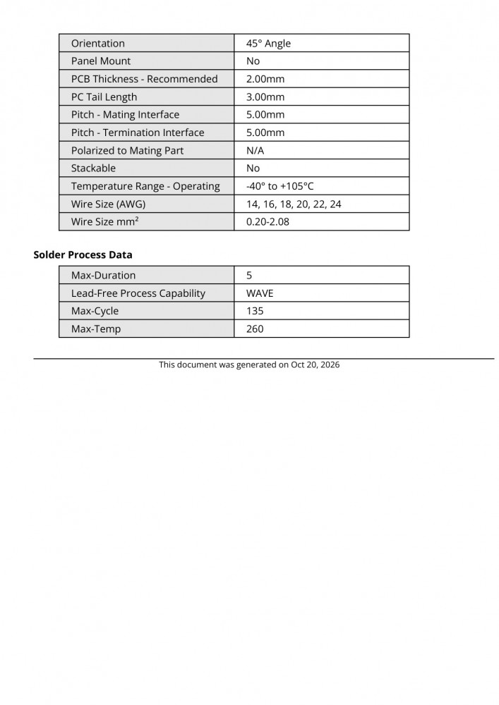 Molex technical document image, page 3