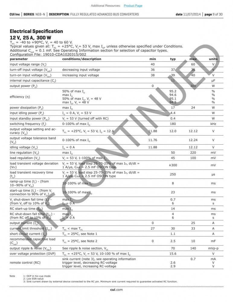 CUI NEB-N datasheet page 9