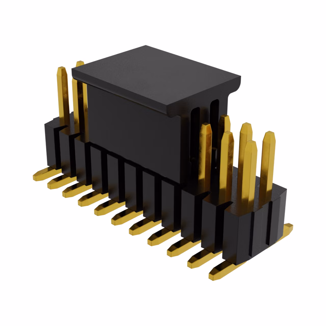 Slim-Grid Header, 22 Circuits, Surface Mount, Vertical, Unshrouded, 0.05µm Overall Gold (Au) Plated, with Pick-and-Place Cap, Tube, Lead-Free for sale