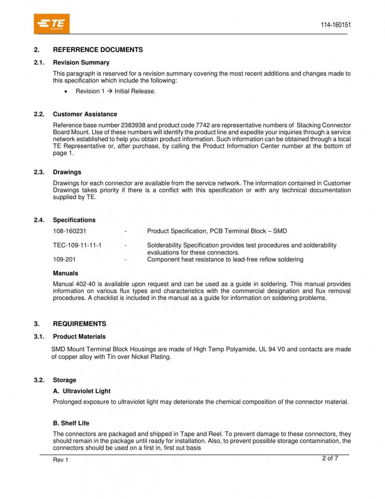 TE Connectivity 2383942-6 technical document page 2