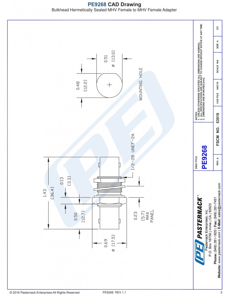 PE9268 technical document page 3
