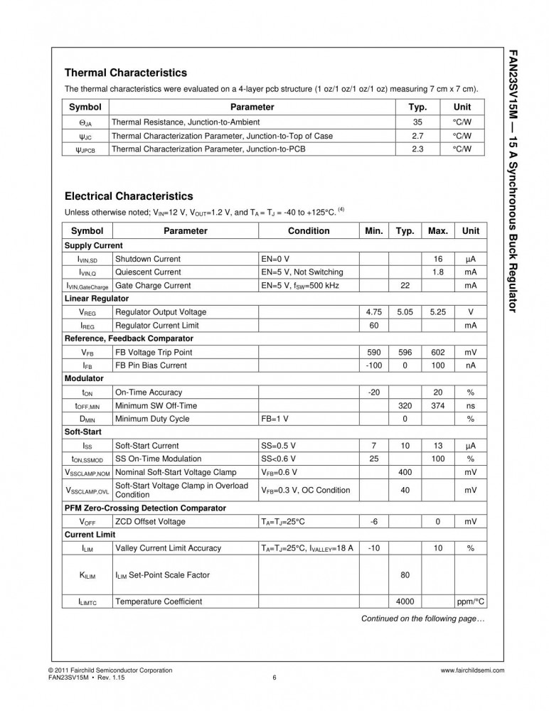 FAN23SV15M datasheet page 7