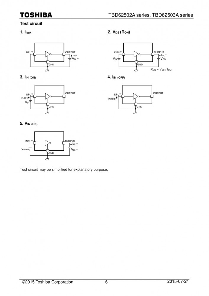 TBD62503A datasheet page 6