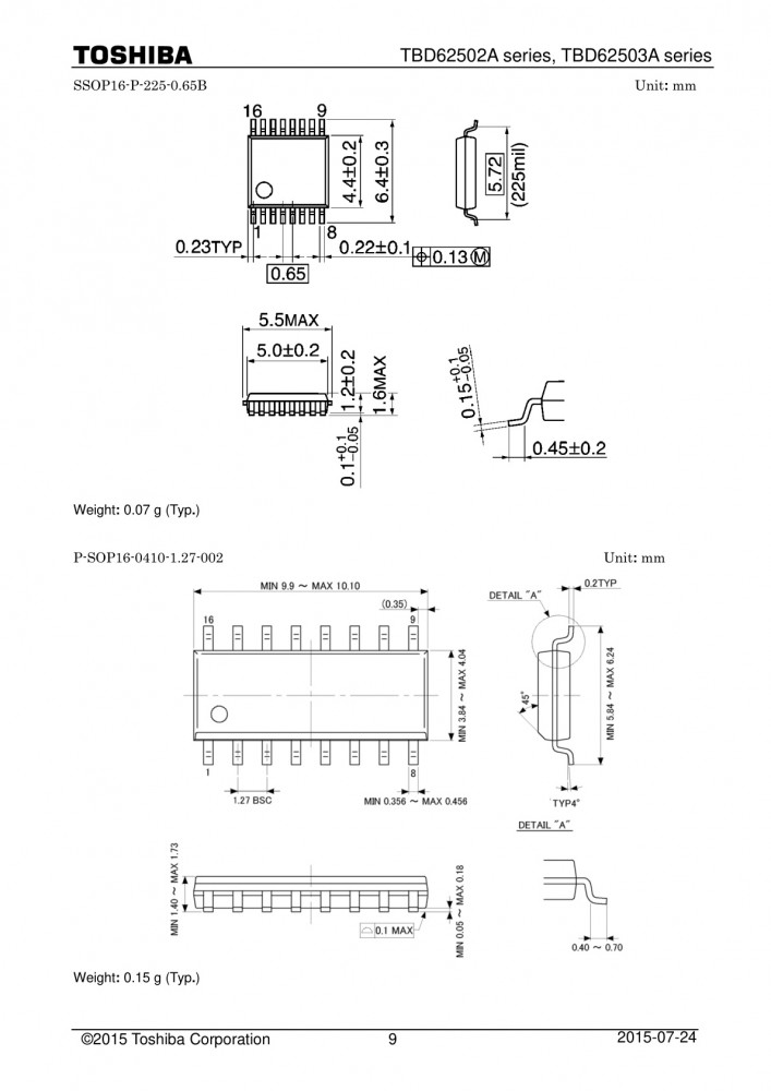 TBD62503A datasheet page 9