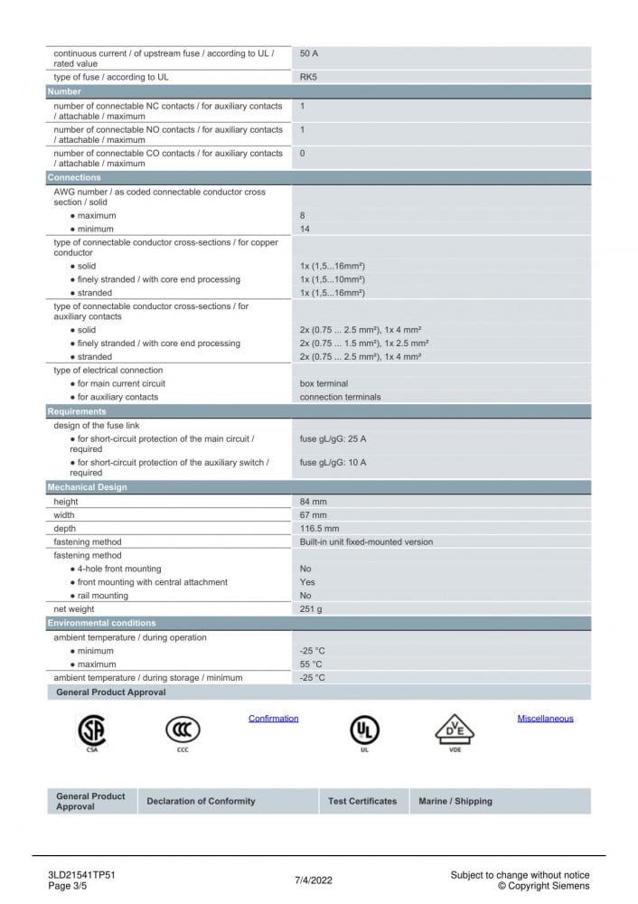 3LD2154-1TP51 technical document page 3