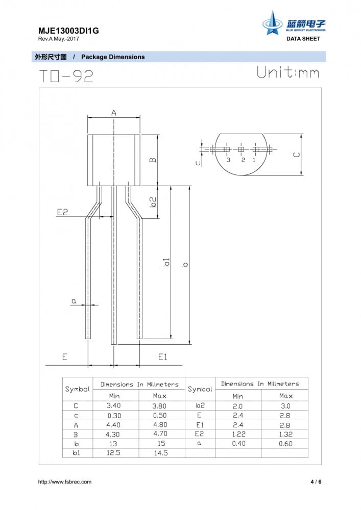 MJE13003DI1-G technical document page 4