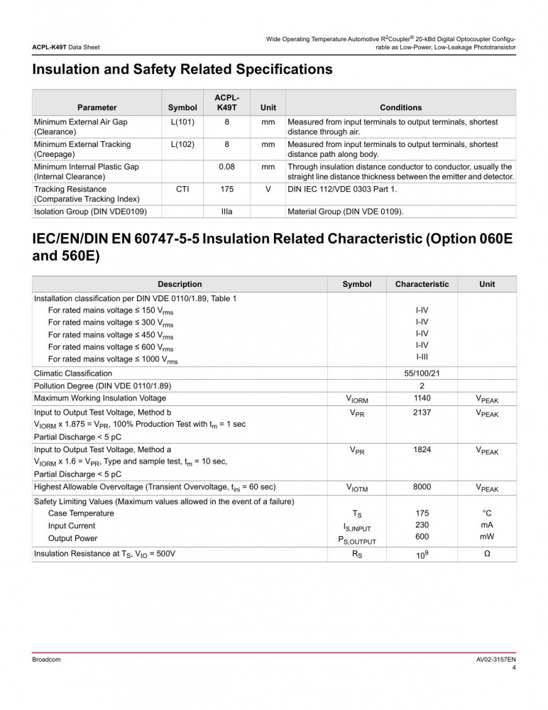 ACPL-K49T datasheet page 4