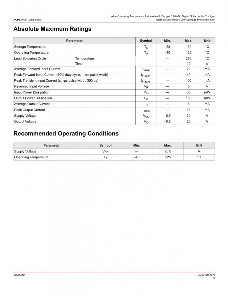 ACPL-K49T datasheet page 5