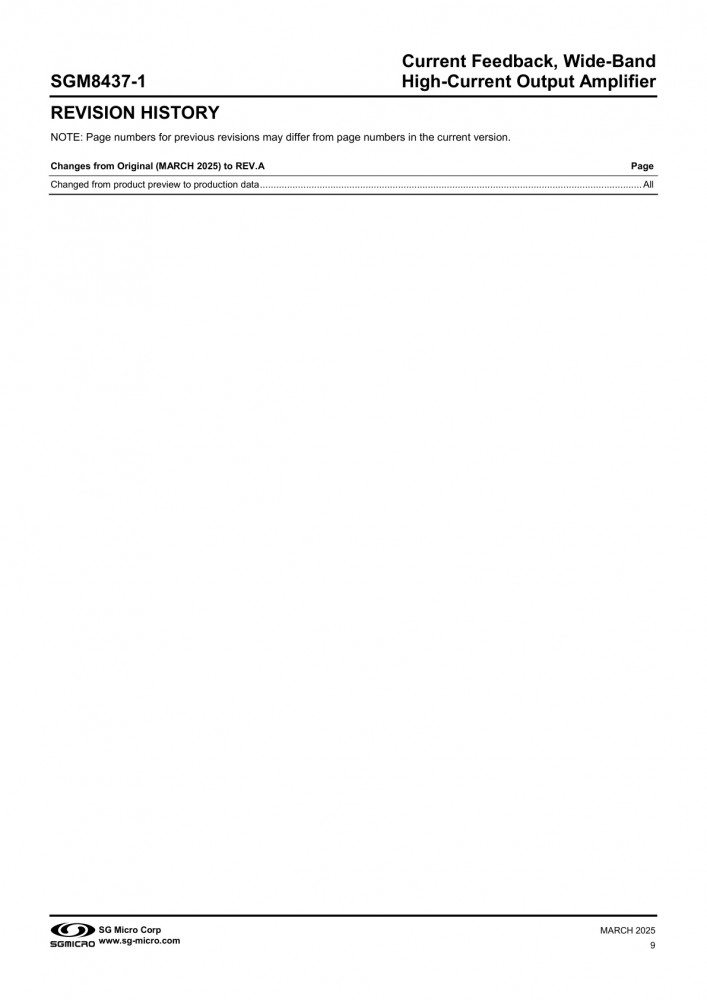 SGM8437-1 datasheet page 9